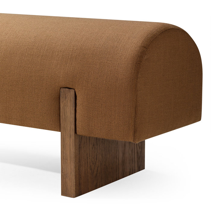 Maven Lane Juno Modern Upholstered Wooden Bench | Wayfair